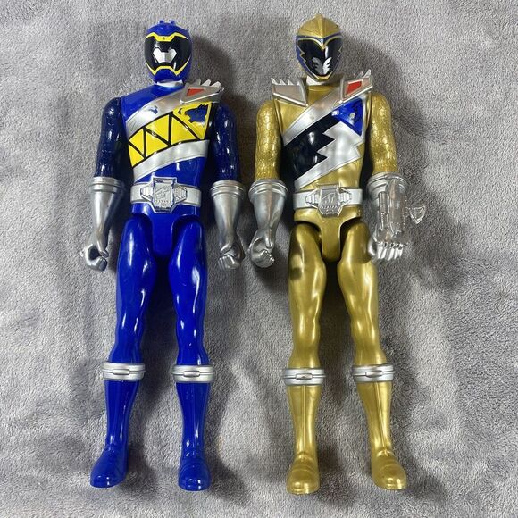 Toys | Power Rangers Ninja Steel Gold And Blue Ranger 12 Action Figures ...
